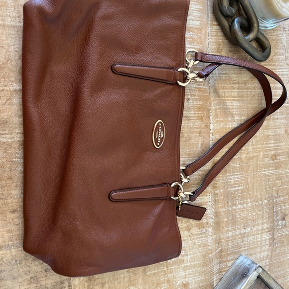 Coach | Bags | Coach Handbag Leather Brown Toffee Caramel | Poshmark